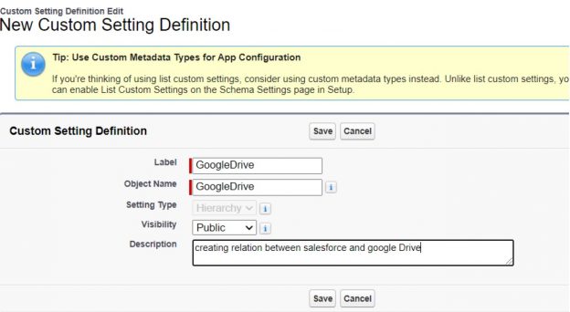 How To Create Custom Settings And Custom Objects Salesforce Developer