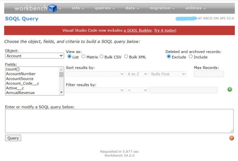 Introduction On How To Use Workbench Salesforce Developer Guide